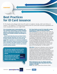 Best Practices for ID Card Issuance -- Spaces4Learning