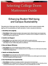 Selecting College Dorm Mattresses Guide -- Spaces4Learning