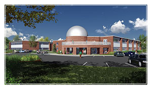 Monastery Converted to High School Science Wing with Planetarium ...